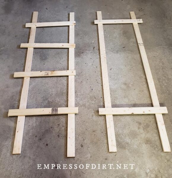 How to Build a Simple Garden Art Ladder