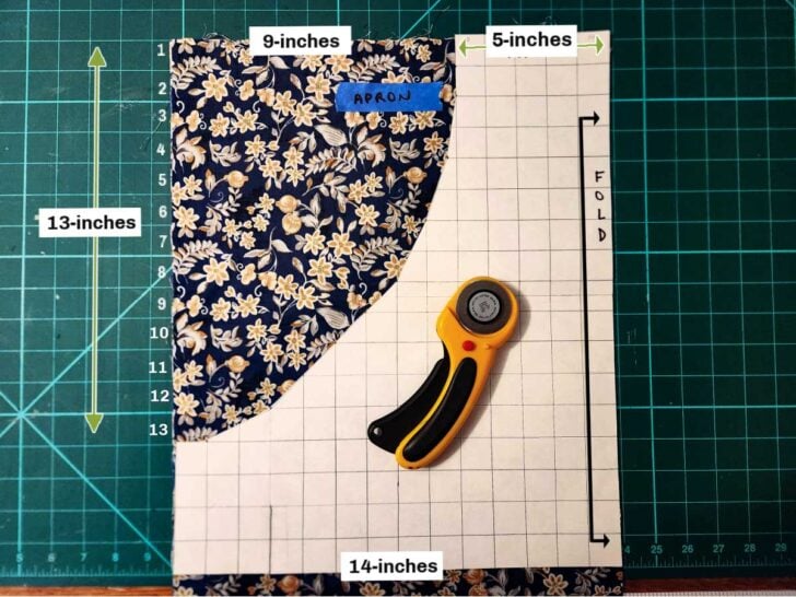 How to Sew a Simple Garden Apron (Free Pattern)