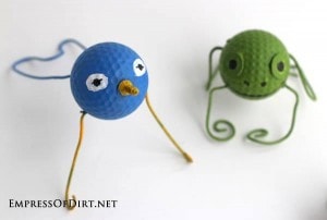 Golf Ball Crafts: Ladybugs, Bees, Frogs, & Birds — Empress of Dirt