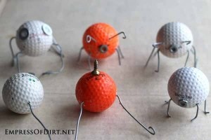 Golf Ball Crafts: Ladybugs, Bees, Frogs, & Birds — Empress of Dirt