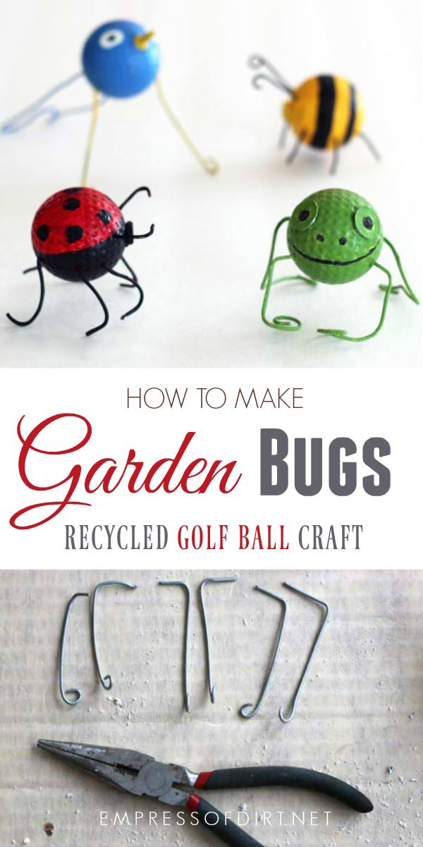 Golf Ball Crafts: Ladybugs, Bees, Frogs, Birds | Empress of Dirt