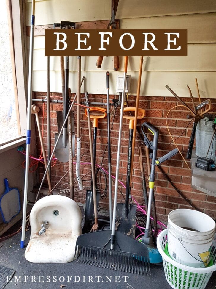 DIY Portable Garden Tool Storage Shed on Wheels (Free Plans)