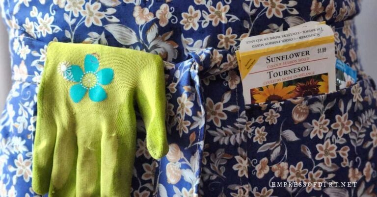 How to Sew a Simple Garden Apron (Free Pattern)