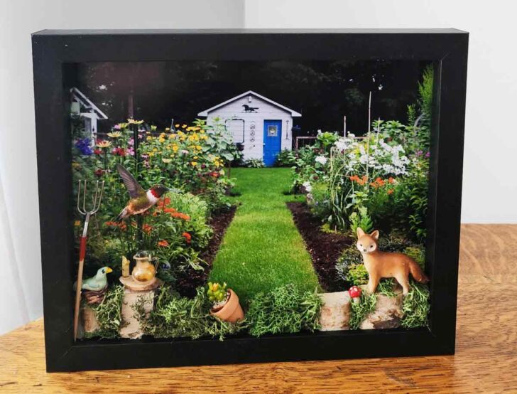 Make a Garden Shadow Box With Miniature Keepsakes