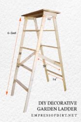 How to Build a Simple Garden Art Ladder