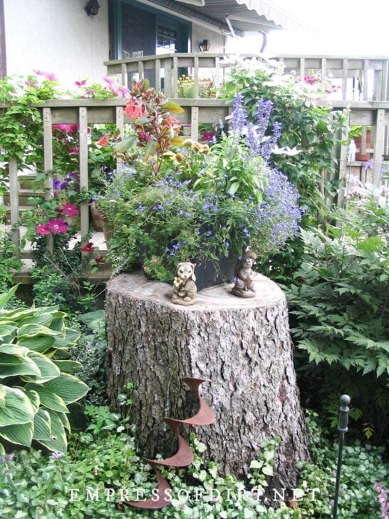 25 Creative Tree Stump Ideas for Backyard Gardens
