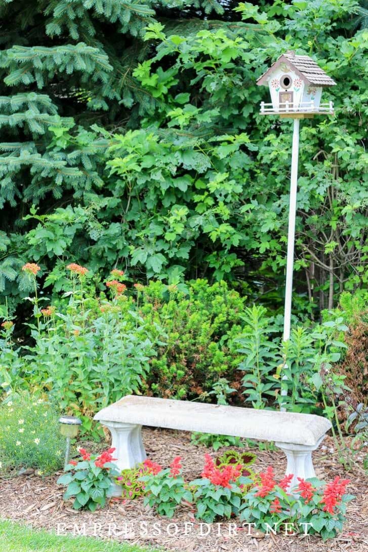 Garden Benches: 17 Creative & Rustic Ideas — Empress of Dirt