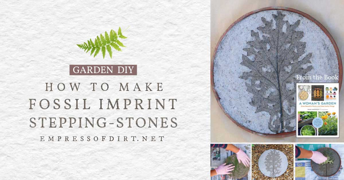 How to Make Fossil Imprint Stepping-Stones — Empress of Dirt