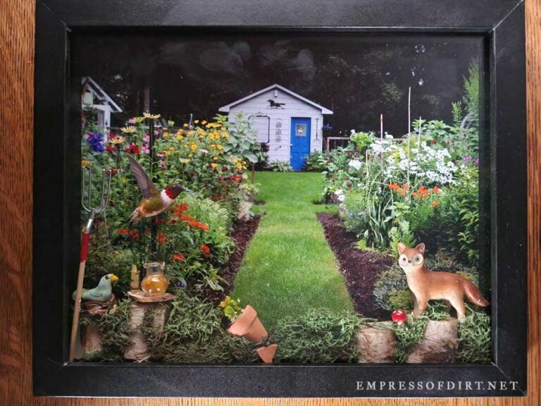 Make a Garden Shadow Box With Miniature Keepsakes