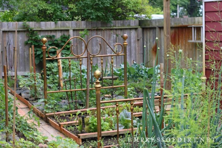 Dreamy Garden Beds: Repurposed Bed Frames for Benches and Borders