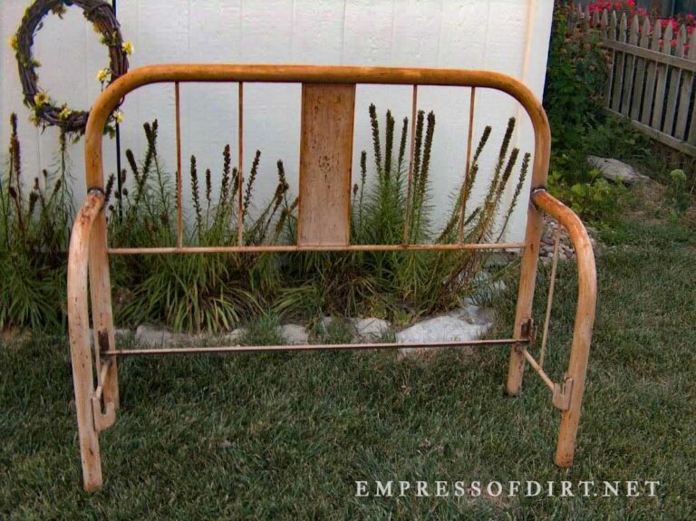 Dreamy Garden Beds: Repurposed Bed Frames for Benches and Borders