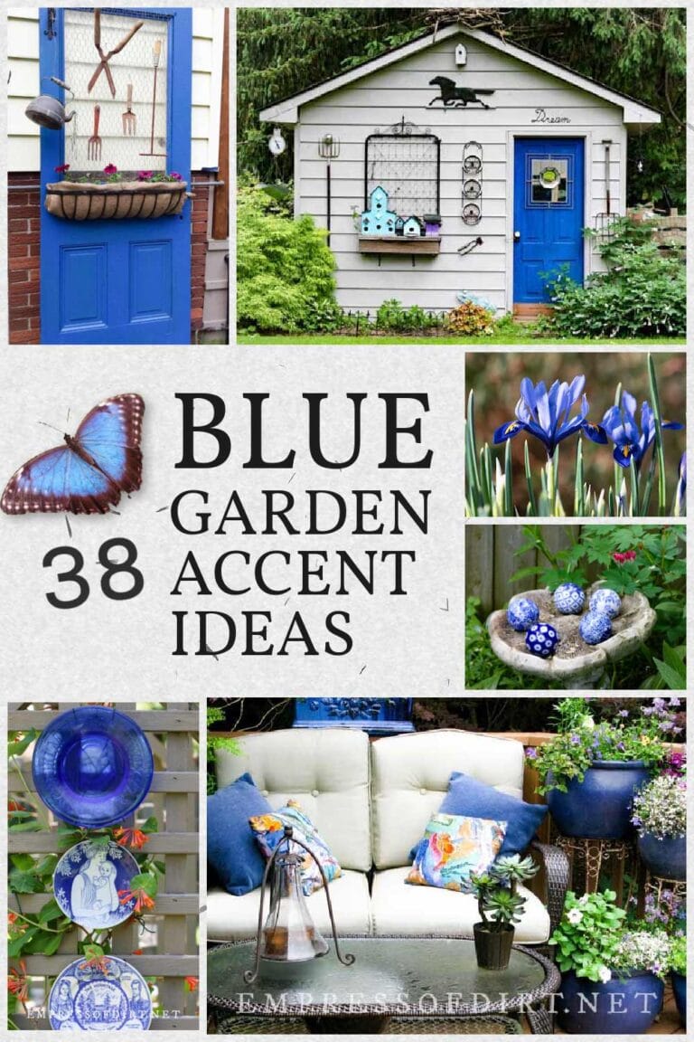38 Blue Garden Accent Ideas: Art, Decor, & Flowers