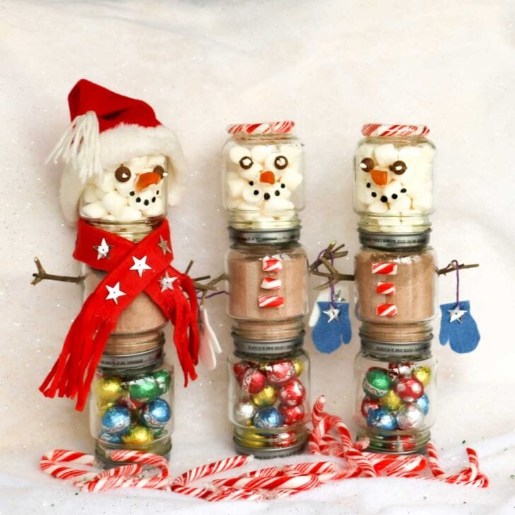 Make Snowman Hot Chocolate Kits in Jars — Empress of Dirt