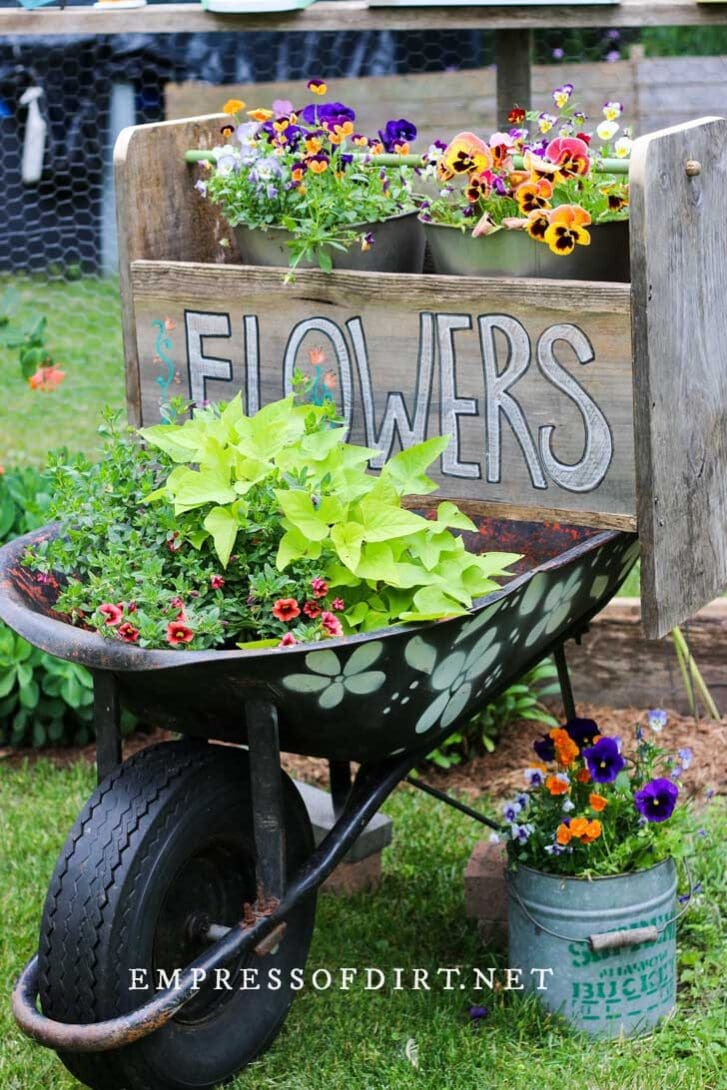 12 Creative Wheelbarrow Planter Ideas — Empress of Dirt